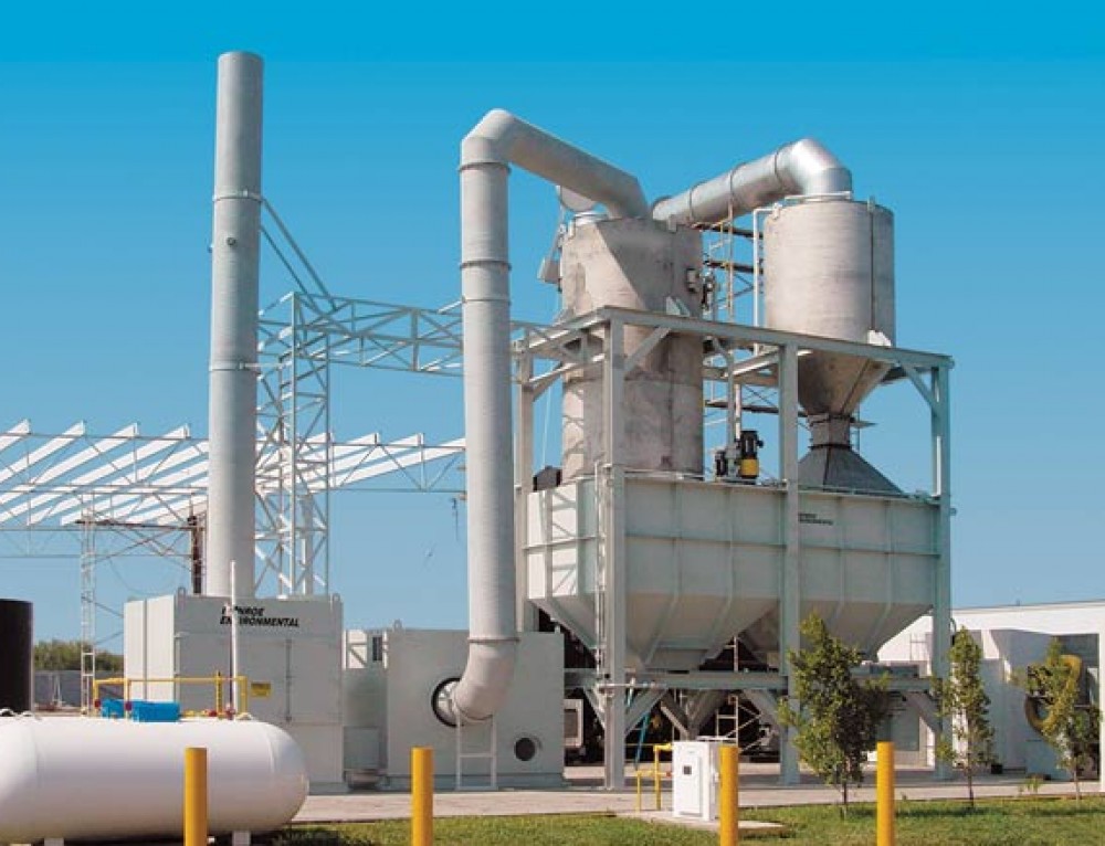 Wet Scrubber for Semiconductor Plant Emissions - Monroe Environmental