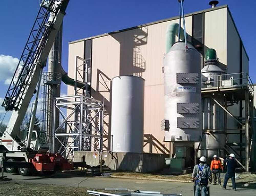 Wet Scrubber for Semiconductor Plant Emissions - Monroe Environmental